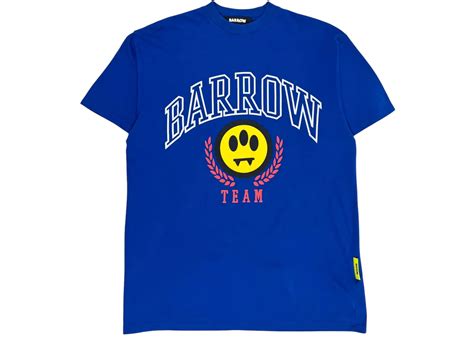 Barrow Jersey T Shirt Blue Mens Ss24 Us