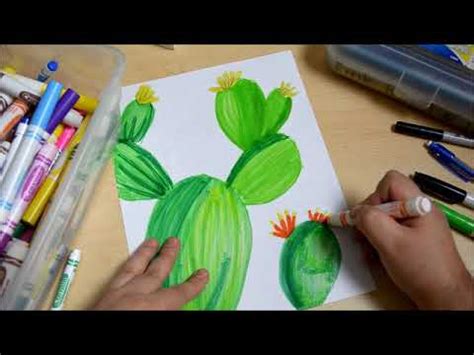 Draw With Ms V Nopal Cactus Youtube