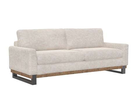 Mita Sofa Ivory Faux Leather Ifd Furniture Furniture Cart