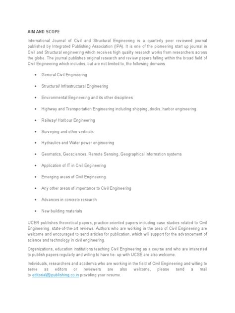 Structural Engineering Journal Pdf Academic Publishing Engineering
