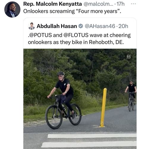 Whens The Last Time Anyone Saw Cheeto Mussolini On A Bike R