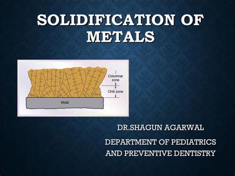 Solidification Of Casting Pptx