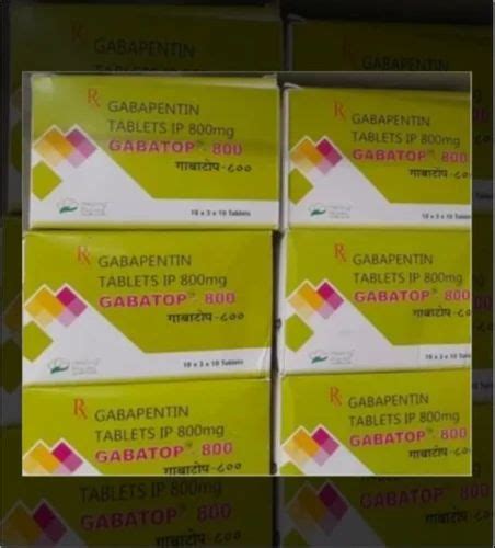 Gabatop 800mg Gabapentin At Rs 4000 Box Gabapentin Tablet In Pathanamthitta Id 2855158611948