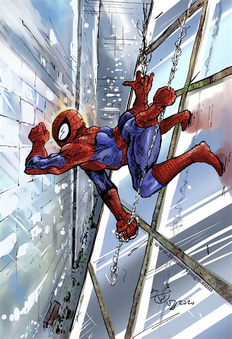 Spiderman Shooting Web Comic