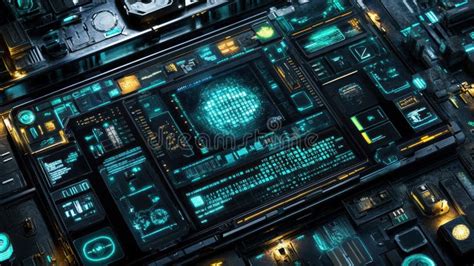 Futuristic Tech Interface Stock Illustration Illustration Of Futuristic 367584648