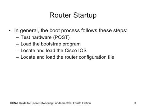 ccna router startup and configuration