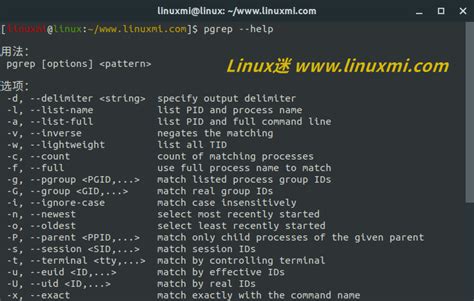 关于linux Pgrep命令的理解 Linux迷