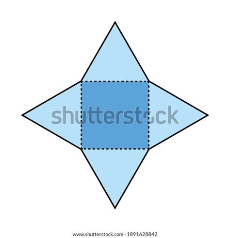 Net Square Pyramid Vector Stock Vector Royalty Free 1891628842 Shutterstock
