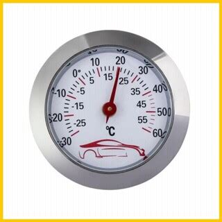 Monitor De Temperatura Analógico Tipo Mostrador Viv 30 A 60 C Mini Carro Embutido Medidor De