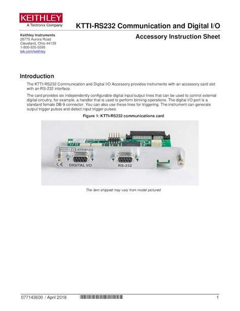Pdf Ktti Rs232 Communication And Digital Iothe Rs 232 Serial Port