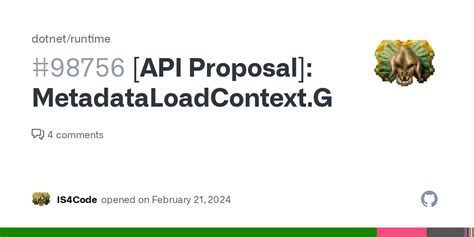 Api Proposal Metadataloadcontextgetloadcontextassembly · Issue
