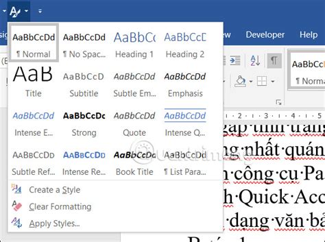 5 Công Cụ Nên Có Trên Quick Access Toolbar Word