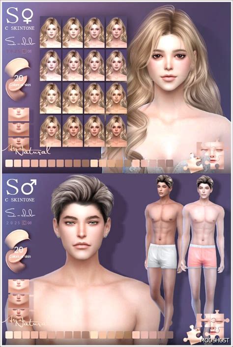 Female And Male Skintone S Club 0825 Sims 4 Mod Modshost