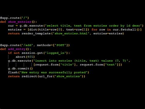Flask Python Microframework Ppt