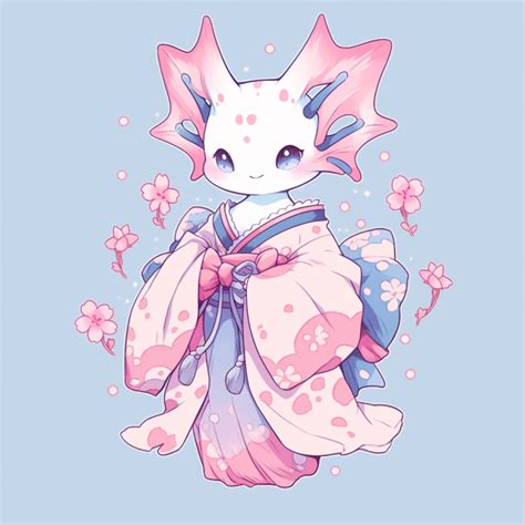 Sakura Axolotl By Senadevyana On Deviantart