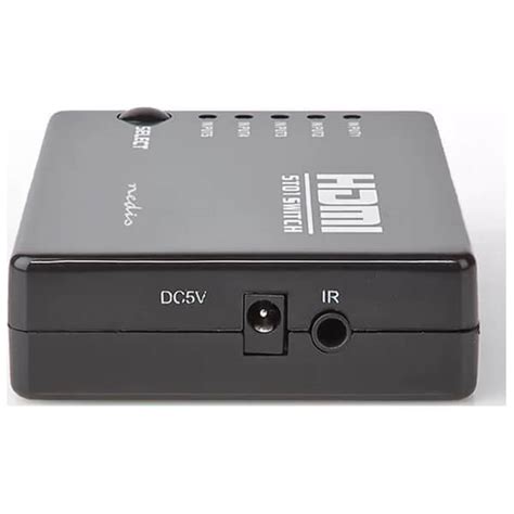 Nedis Vswi3455bk Hdmi Switch 5 Ports 5X Hdmi Input 1X Hdmi Output 1080p ABS Anthracite BOX