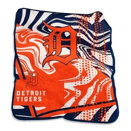 Logo Brands Detroit Tigers 50 X 60 Swirl Raschel Throw Blanket