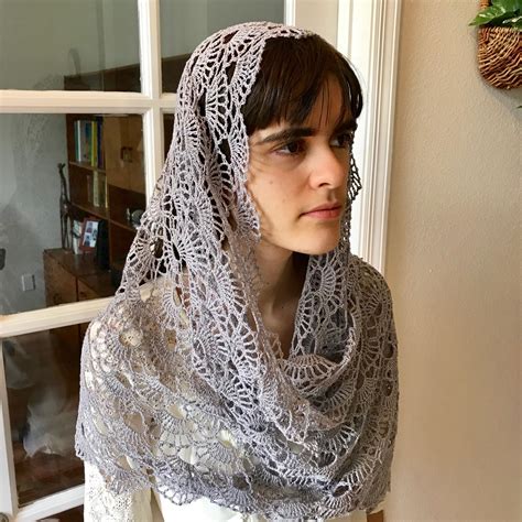 Chapelveils Etsy Crochet Chapel Veil Pattern Free Veil Crochet