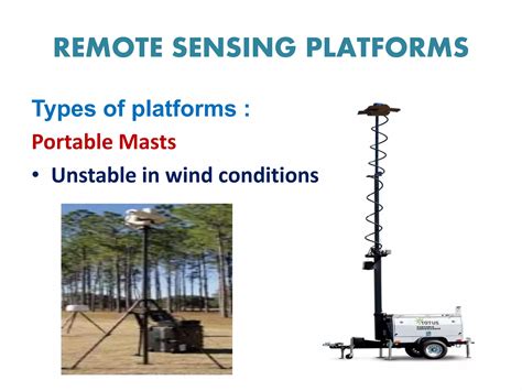 Remote Sensing Platforms And Sensors Pptx