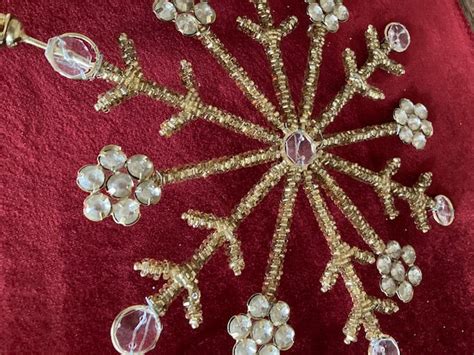 Gold Beaded Tree Topper The Christmas Wreath Company