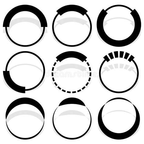 Circle Preloader Buffer Shape Circular Progress Bar Stock Vector Illustration Of Icon