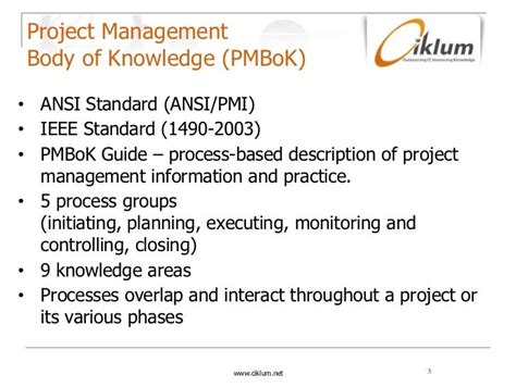 Pmbok Discussion 1 Project Management Framework