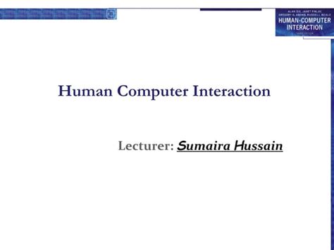 Human Computer Interaction Hci Pptx