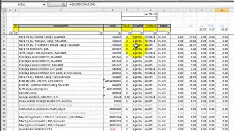 Расчет мебели в Excel Дом Мебели