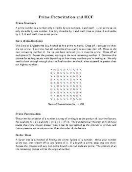 Prime Factorization By CRTutoring TPT