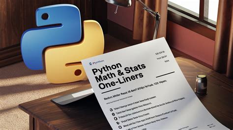 10 python math and statistical analysis one liners kdnuggets