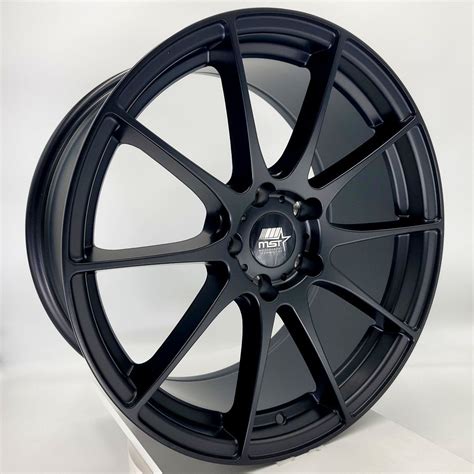 Mst Wheels Mt44 Matte Black 18x8 5 Vid Wheels
