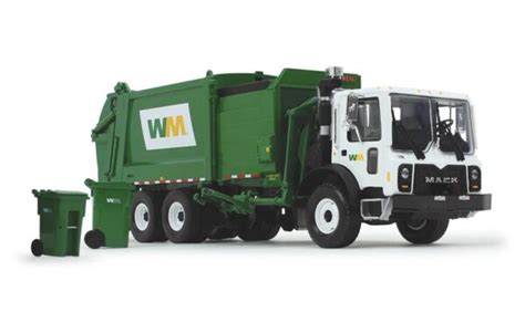 134 Waste Management Mack Terrapro With Side Load Refuse Truck