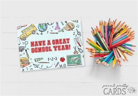 Free Printable Back To School Cards In Two Fun Designs Instant