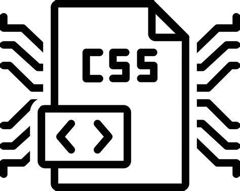 Line Icon For Css Vector Art At Vecteezy
