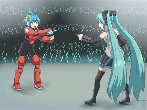 Hatsune Miku And Miku Vocaloid And 1 More Drawn By Digiral Danbooru
