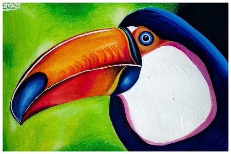 The Toucan Original Framed Art Sculpture Ashstyle25 1