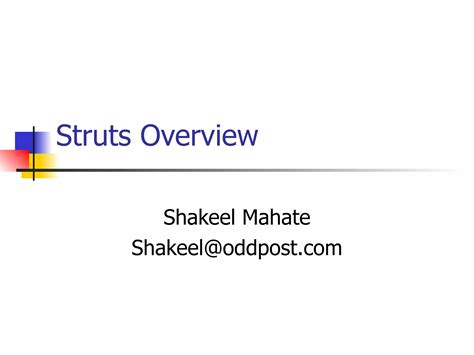 Struts Overview Ppt