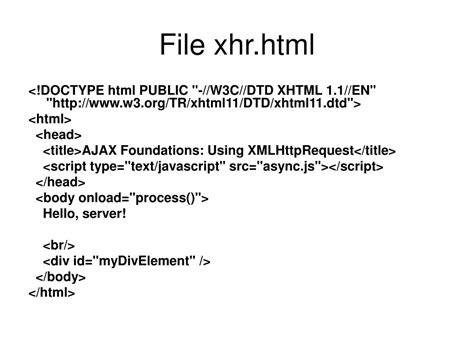 Ppt Xmlhttprequest Object And Xml Powerpoint Presentation Free Download Id