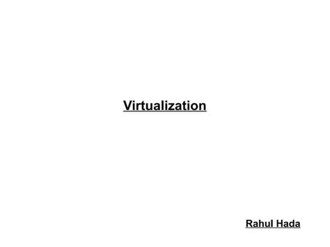 Virtual Machine Ppt