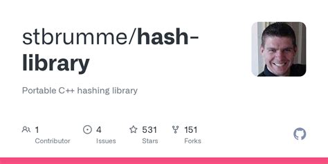 Github Stbrummehash Library Portable C Hashing Library
