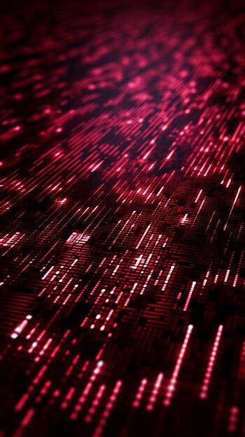 Premium Photo Maroon Binary Code On Dark Creating An Atmosphere Of Data Technology And Cyber