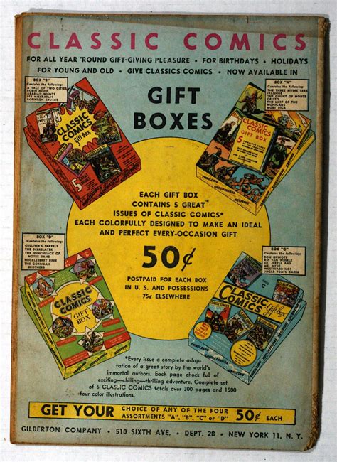 Classic Comics 2 21 Vg 40 Classics Illustrated Ivanhoe Comic Books Silver Age Ivanhoe