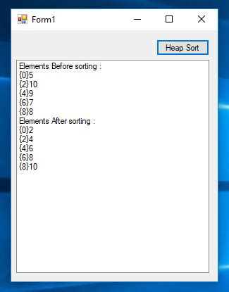 Demonstrating Heap Sort In C SourceCodester