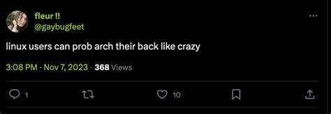 Arching Ur Back Rlinuxmemes