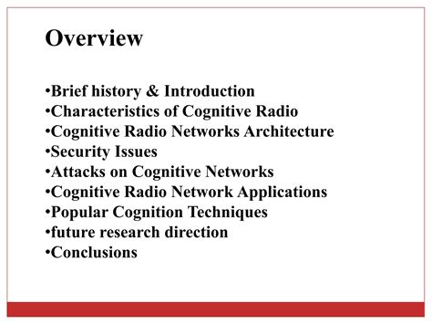 Cognitive Radio Networks Pptx