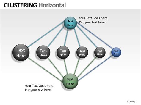 clustering horizontal powerpoint presentation templates