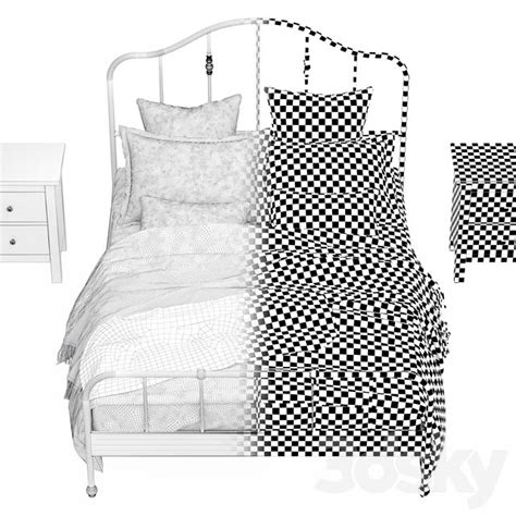 دانلود مدل سه بعدی تخت خواب Ikea Sagstua Bed مرجع دانلود انواع آبجکت