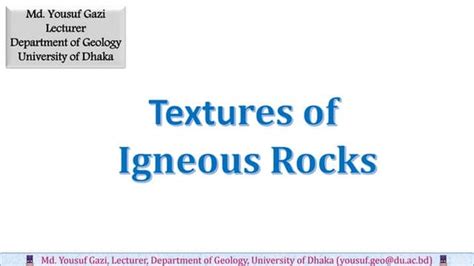 Structure Of Igneous Rocks Pdf Geology Science