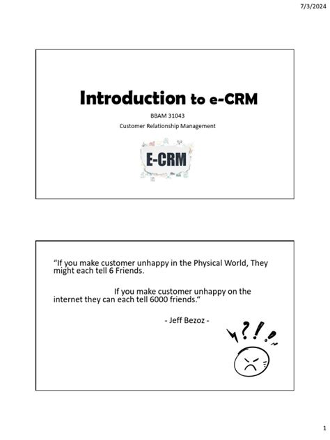 Lesson 04 Introduction To E Crm Pdf