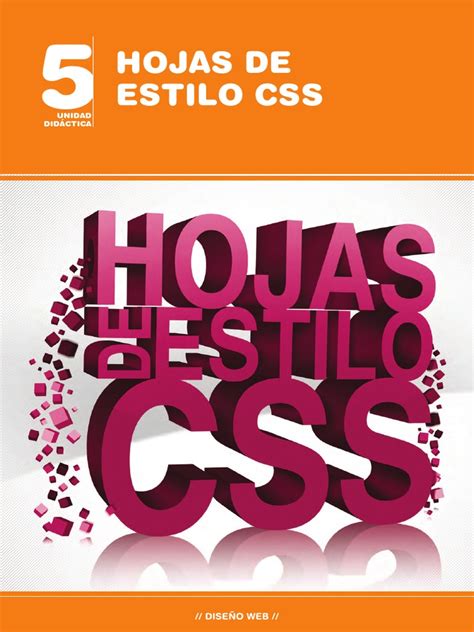 5 Hojas De Estilo Css Pdf Html Diseño Web